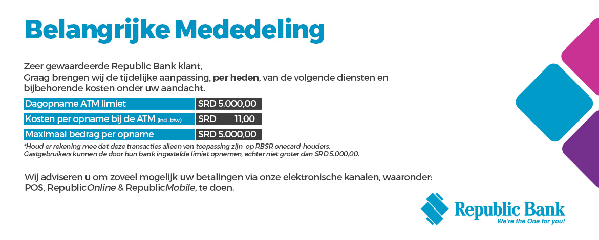 Republic Bank | We're the One for you!